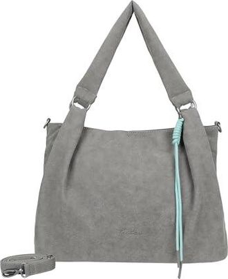 Fritzi Aus Preu&szlig;en Fritzi aus Preu&szlig;en sac &agrave; &eacute;paule bandouli&egrave;re Sue03 Suede Jacky Shoulder Bag Soft Dark Anthra gris
