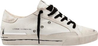 Crime London Homme, Chaussures, Blanc, Taille: 43 EU Baskets Vintage Made in Italy