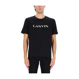 Lanvin Ribbon T-Shirt - - Tops - Herren - Schwarzk - XS