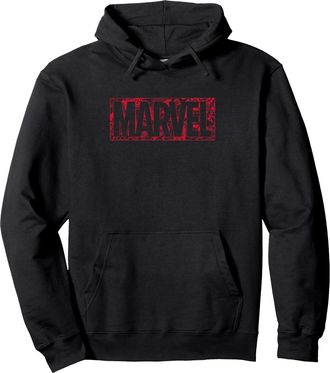 MARVEL Comic Logo Red Pullover Hoodie
