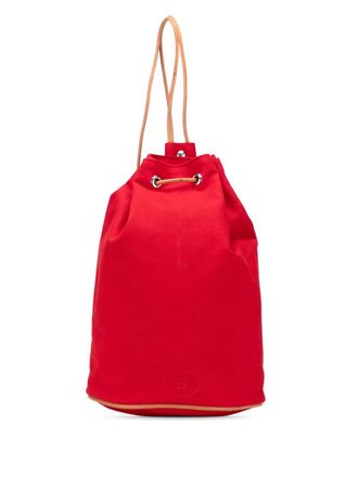 Hermès sac à dos Polochon Mimile en toile (1990-2015) - Rouge
