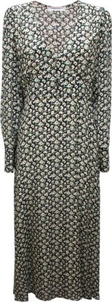 Emma & Gaia Femme, Robes, Multicolore, Taille: 38 FR 35A512 Robe en viscose &agrave; col en V