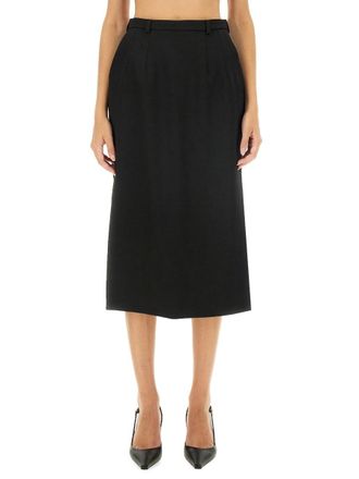 Dolce & Gabbana Virgin Wool Skirt - Black
