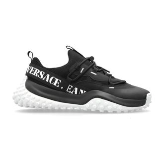 Versace Jeans Couture Sportschuhe mit Print-Logo - - Shoes - Herren - Schwarzk - 40 EU