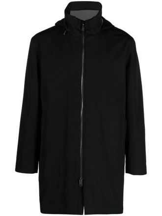 Brioni Kapuzenmantel aus Kaschmirgemisch - Schwarz
