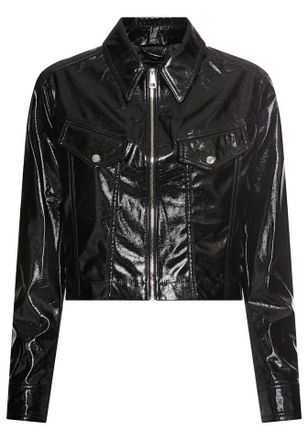 HUGO BOSS Kurzjacke Jasita Premium Damenmode in Lederoptik