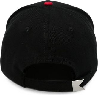 Rhude RHFW26HA01743 Eagle Motif Embroidered Baseball Cap - Black