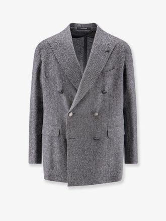 Tagliatore Double-breasted virgin wool and cashmere blazer - TAGLIATORE - gender_Man