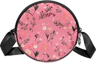 Generic Sac &agrave; bandouli&egrave;re circulaire pour femme, joli petit sac &agrave; bandouli&egrave;re avec fermeture &eacute;clair et bretelles r&eacute;glables - Style d&eacute;contract&eacute; - Pour femme et
