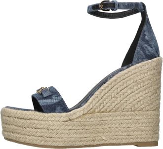 Versace Femme, Chaussures, Bleu, Taille: 38 EU With Heel