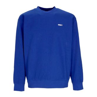 Obey Premium Crew Fleece Sweatshirt Surf Blue - - Sweatshirts & Hoodies - Herren - Blau - XL