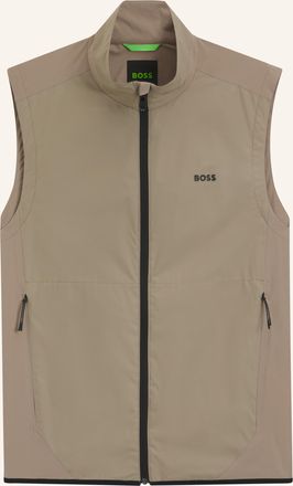 HUGO BOSS Casual Jacke Ow_Goc Birdie Vest Regular Fit gruen
