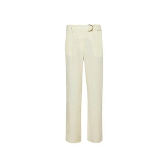 Liu Jo Basic Lyocell Hose - - Trousers - Damen - Beige - XS