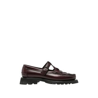 Hereu Femme, Chaussures, Rouge, Taille: 41 EU Mocassins en cuir Soller