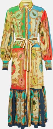 Alemais Alémais Bedrucktes Hemdblusenkleid Monte aus Leinen