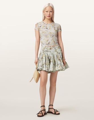 AllSaints Tulip - Jupe - Vert tige Carmel