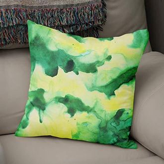 Bonamaison Le Jardin du Lin Kissen Zierkissenbezug Kissenbezug, Aquarell-Thema Dekoration, Für Zuhause Autos Büro Sofa Wohnzimmer Couch Schlafzimmer Dekor, 50x50