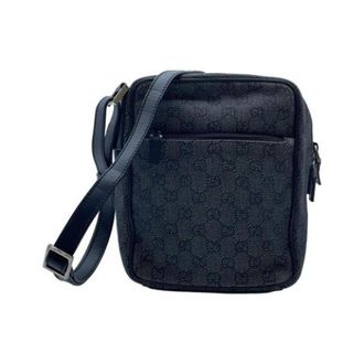 Gucci unisex, Pre-owned, Noir, Taille: ONE Size Sac bandouli&egrave;re en denim Pre-owned