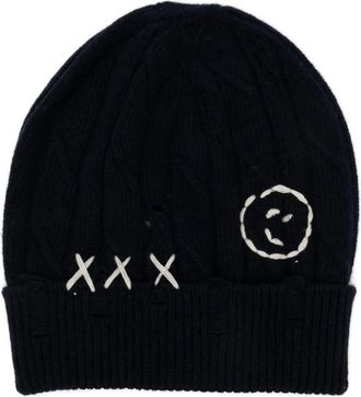 Joshua Sanders bonnet à patch logo - Bleu