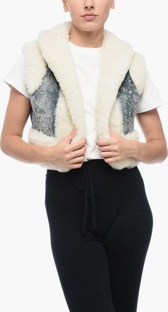 Dolce & Gabbana Shearling Cropped-Fit Vest Dolce & Gabbana