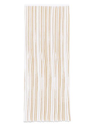 Giambattista Valli jupe mi-longue à design nervuré - Or