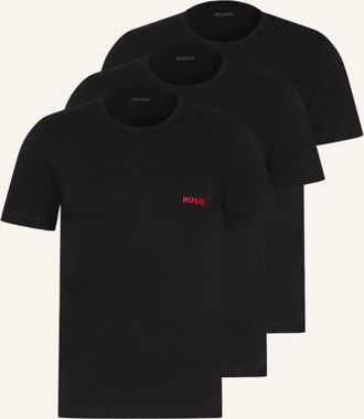 HUGO BOSS Hugo 3er-Pack T-Shirts schwarz