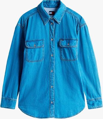 Tommy Hilfiger Chemise d&eacute;contract&eacute;e en jean