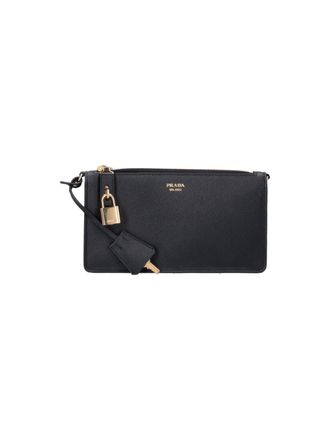 Prada Shoulder Pouch In Leather