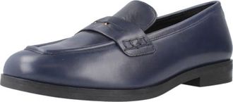 Geox D Cloridie A Moccasin pour Femme, Bleu Marine, 40 EU