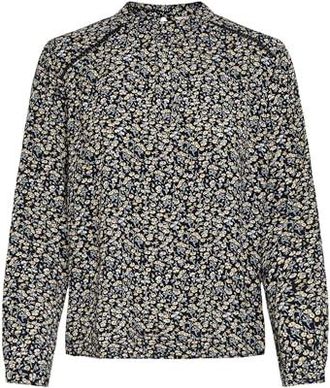 Only Only Femme Onlnew Mallory L/S Blouse Aop Wvn Noos Top, Nuit Sky/Aop:anne Ditsy Flower, 38 EU