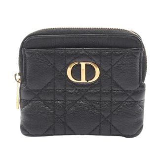 Dior Pre-owned Caro Lavendel Leder M&uuml;nzetui - - Pre-owned - Damen - Schwarzk - ONE SIZE