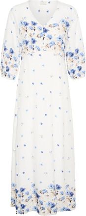 Kaffe KArosine Langes Kleid - - Dresses - Damen - Blau - S
