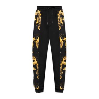 Versace Jeans Couture Homme, Pantalons, Noir, Taille: M Barocco Print Jogger Pants