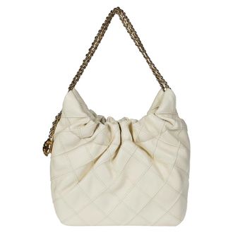 Tory Burch Fleming Mini Hobo Bag - - Bags - Damen - Beige - ONE SIZE