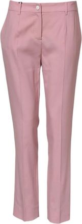 Dolce & Gabbana Femme, Pantalons, Rose, Taille: 36 FR Pantalon fusel&eacute; taille mi-haute