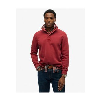 Superdry Sweatshirt en piqu&eacute; de coton classique &agrave; demi-zip