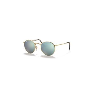 Ray-Ban Round Flat Lenses Sonnenbrillen Arista Gold Fassung Silber Glas 50-21
