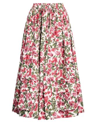 Farm Rio HALFTONE PINK BOUGANVILLEA MAXI SKIRT