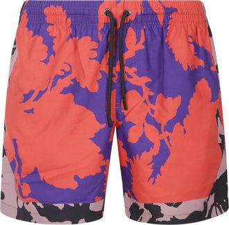 Dries Van Noten Homme, Maillots de bain, Multicolore, Taille: XL Phibbs Swim Shorts