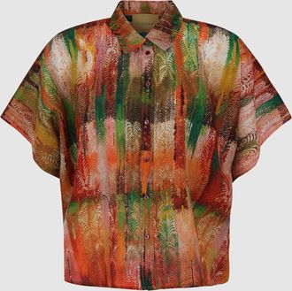 Momoni Chemise Brooklyn Shirt Multicolor Verde
