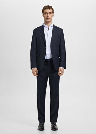 Mango Chemise costume slim-fit tissu twill bleu ciel - Homme - XXL - MANGO MAN