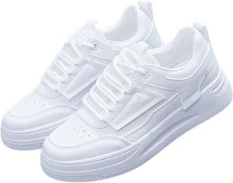 Generic Baskets pour femme - Chaussures de sport - Chaussures dentra&icirc;nement - Chaussures de fitness d&eacute;contract&eacute;es - Respirantes - Chaussures plates - Mode sim