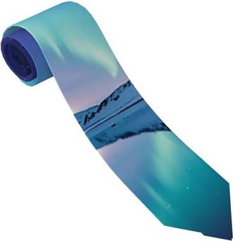 Generic Moderne Cravate Aurore bor&eacute;ale Cravates en soie Classique Cravate Homme pour D&eacute;contract&eacute; Homme Accessoire Chemise