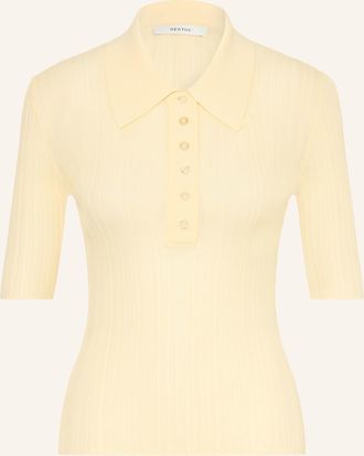 Gestuz Strick-Poloshirt Gzclene gelb