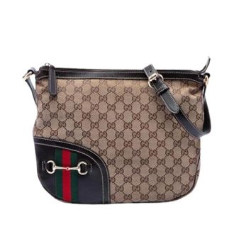 Gucci Sac bandouli&egrave;re en toile Pre-owned - Femme - Pre-owned - Beige - Taille: ONE Size