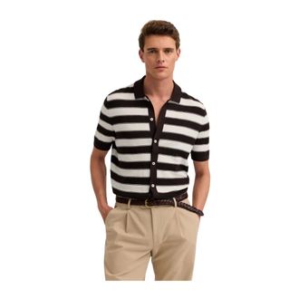 Bugatti Homme, Tops, Multicolore, Taille: M Polo en maille &agrave; rayures horizontales