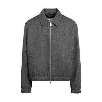 Ami Gesteppte Rei&szlig;verschlussjacke - - Jackets - Herren - Grau - L