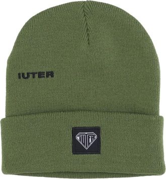 Iuter Armee Logo Beanie Hut - - Accessories - Herren - Gr&uuml;n - ONE SIZE
