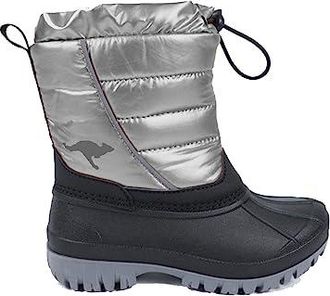 Kangaroos Femme K-Shell II Botte de Neige, Silver Jet Black, 36 EU