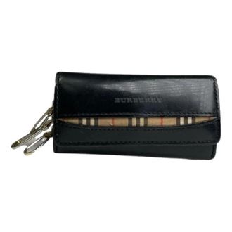 Burberry Porte-cl&eacute;s en cuir Pre-owned - Femme - Pre-owned - Noir - Taille: ONE Size